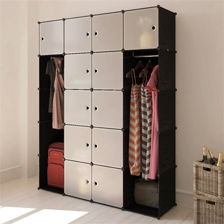 Rebrilliant Vance Plastic Wardrobe Wayfair